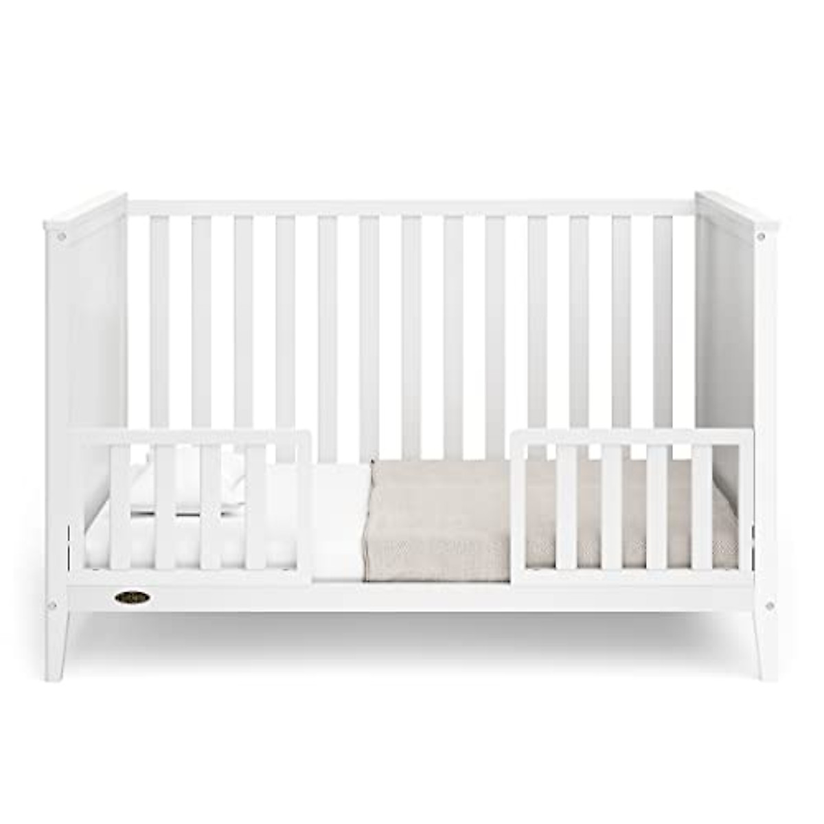 Graco Melbourne 3-in-1 Convertible Crib (White) – Converts from Baby Crib to Toddler Bed and Daybed, Fits Standard Full-Size Crib Mattress, Adjustable Mattress Support Base