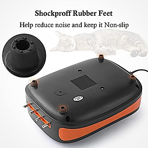 FEDOUR 4W/5W/8W Aquarium Air Pump, 96GPH/160GPH/256GPH Dual Outlets 4 Outlets Oxygen Pump, Ultra Quiet Aquarium Bubbler for up to 300 Gallon Fish and Turtle Tank (4 Outlets-8W)