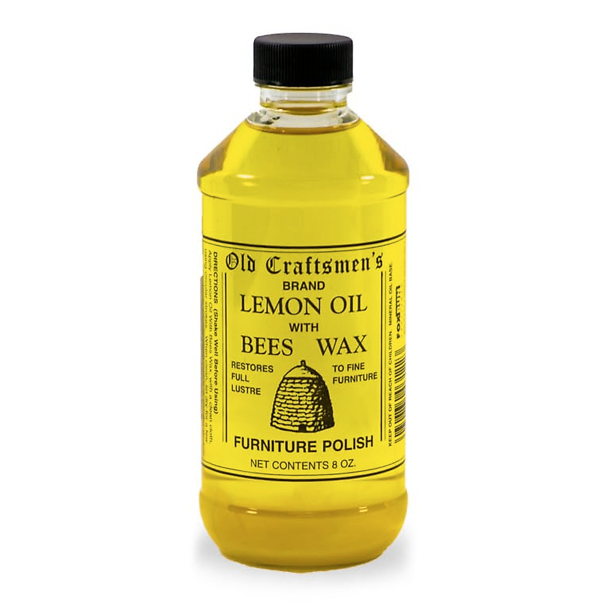 Old Craftsmen's Lemon Oil with Bees Wax Wood Furniture Polish 8oz