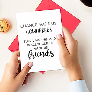 Boss Day Gifts, Boss Day Card - Chance Made Us Coworkers, Employee Appreciation Gifts, Bosses Day Gifts For Her, Boss Day Gifts For Him, National Boss Day Gifts, Coworker Appreciation Gifts