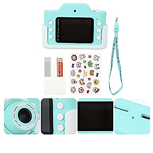 Lurrose Childs Camera Cartoon Digital High Definition: Cartoon Kids, Blue Rechargeable Video Recorder, 32g Mini Kid Toys for New Year Birthday Festival Souvenir Girl Toddler Toys