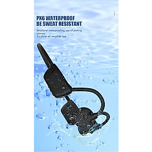 AMAVBTG Bone Conduction Headphones, Bluetooth 5.3, Bone Conduction Earbuds Buit-in 32G TF Card Waterproof Wireless Open Ear Earphones for Cycling Workout Gym