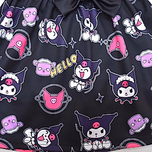 xikcomjr Cute Girls Dress Cartoon Kids Toddler Sleeveless Casual Dress Japanese Anime Birthday Party Dress Up 8-9Years