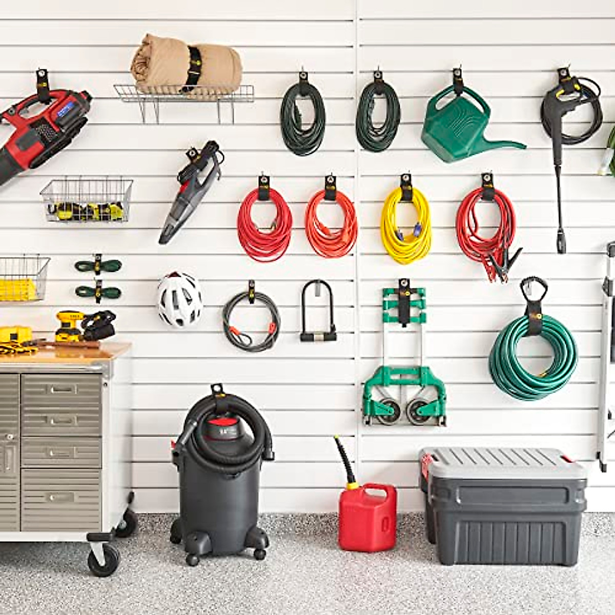 Heavy-Duty Wrap-It Storage Straps (Assorted 6 Pack) - Extension Cord Storage, Organizer, Cord Wrap Keeper, Cable Straps for Tools, Hoses, Rope, RV, Workshop and Garage Wall Storage and Organization