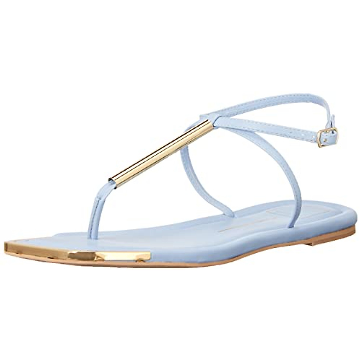 Dolce Vita Women's ARCHEY Flat Sandal, Sky Blue Stella, 9