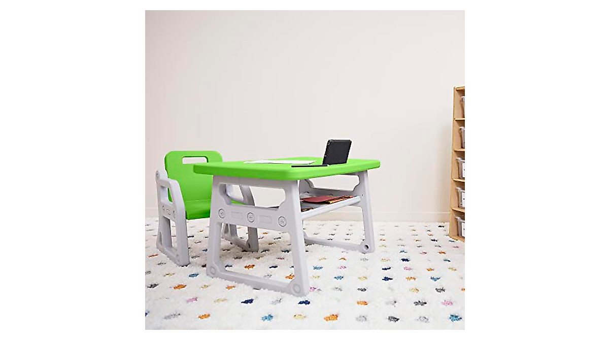 ECR4Kids Toddler Desk & Chair Set - Safe Kids Furniture