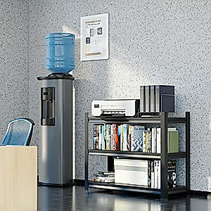 Anxxsu Garage Storage Shelves Heavy Duty, 3-Tier Metal Shelving Unit with Wheels, Large Capacity Storage Racks and Shelving, Utility Shelf Racks for Garage Kitchen Basement Warehouse