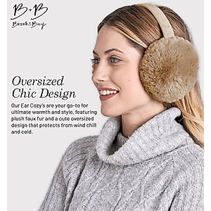 Brook + Bay Fleece Ear Muffs - Cozy & Foldable Earmuffs - Winter Ear Warmers for Women - Soft & Warm Ear Muffs for Women