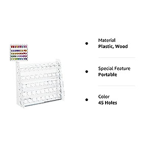 Acrylic Paint Organizer, Paint Rack Stand for 45 Bottles of Paints, Craft Paint Storage, Paint Rack Stand Pigment Organizer Holder Ink Bottle Stands, 2 oz Paint Rack Display Storage Oranizer
