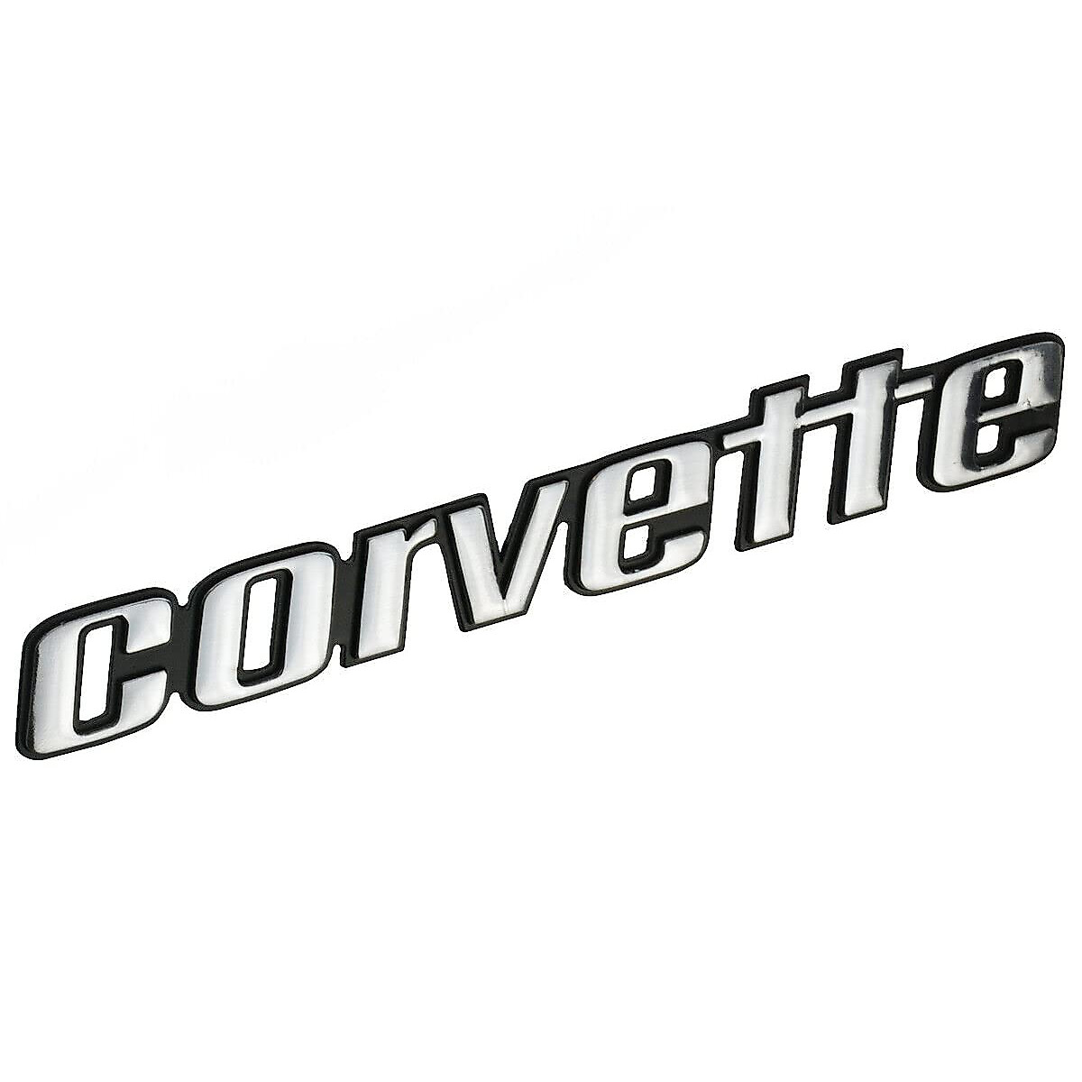 One Pc Corvette Rear Bumper Letter Emblems 3D Badges Late Replacement for 1976-1979 C3