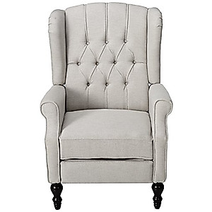 Christopher Knight Home Walter Fabric Recliner, Light Grey