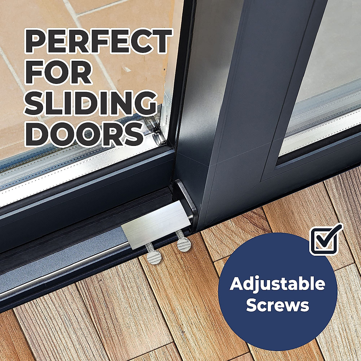 Window Locks, 10 Pack Window Locks for Vertical and Horizontal Windows, Sliding Window Locks, Adjustable Aluminum Window Stoppers, Window Security, No-Drill Install, Fits Tracks up to 3/16" Wide