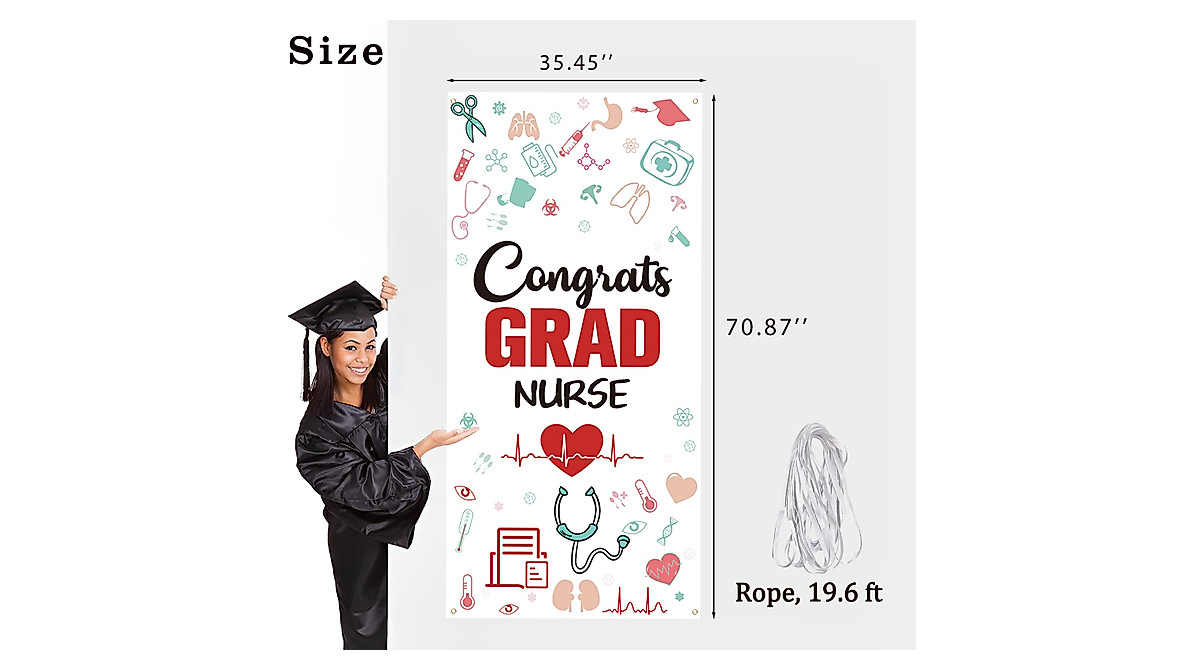 Nurse Graduation Door Banner - Celebrate Nursing Success in Style