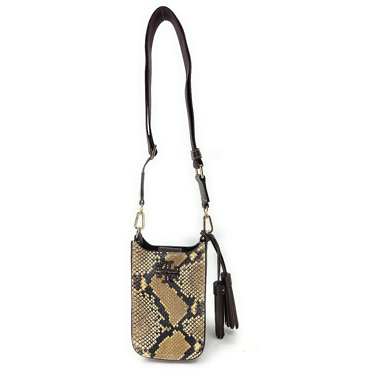 Tory Burch Women’s Thea Exotic Cellphone Crossbody (Sand Drift)