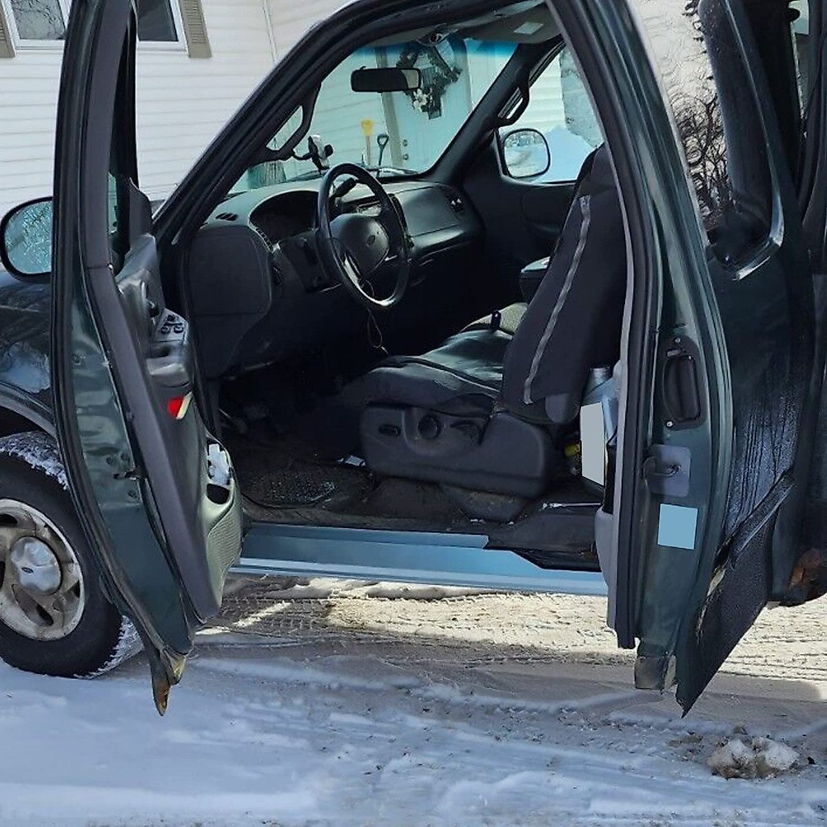 ECOTRIC Slip-On Outer Rocker Panels For Ford F150 1997-2003 Extended Cab XL XLT LH & RH Pair