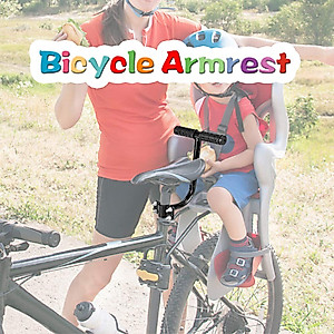 Lixada Bicycle Rear Seat Handle Grip Kids’ Safety Handle Grip Bikes Child Back Seat Armrest Bicycle Accessory