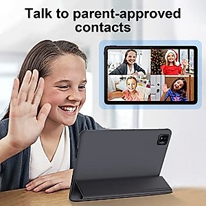 TCL Android Tablet with Keyboard, TAB 10s 10.1 Inch FHD Tablet, 8000mAh Larger Battery, 32GB (up to 256GB) Storage, 3GB RAM, WiFi Android Tab, Eye Protection, Matte Gray