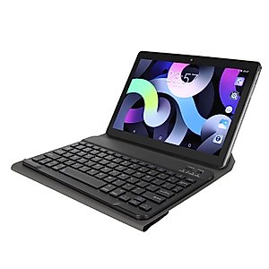 2 in 1 Tablet, 10.1 Inch Android 12 Tablet, 4G Cellular Tablet with Keyboard & Case, Octa Core CPU, 4GB RAM 64GB ROM, FHD Display, 13MP Dual Camera, 5G WiFi, BT5.0, 8800mAh