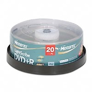 Memorex 04708 16x Lightscribe(tm) Dvd+rs (20 Pk)
