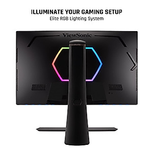 ViewSonic XG250 25 Inch 1080P 1MS 280Hz IPS Gaming Monitor With GSYNC Compatible, HDR400, RGB Lighting, And Advanced Ergonomics For Esports