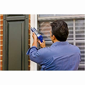 GE Silicone GE012 10.1 Oz Clear Window & Door Silicone Rubber Caulk (2 Pack)