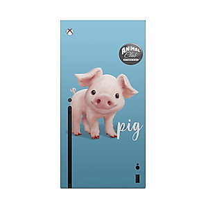 Head Case Designs Officially Licensed Animal Club International Pig Faces Matte Vinyl Sticker Gaming Skin Case Cover Compatible with Xbox Series X Console