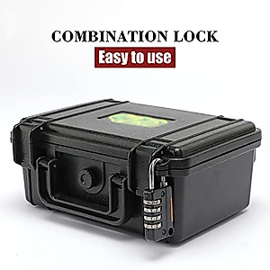 Kyrgyzst Smell Proof Box - ABS Plastic Storage Container with Lock - Smell Proof Containers, Smell Proof Lock Box with & Fun Stickers & robust, Odor Proof Box Suit for Travel Camping(Multicolored)