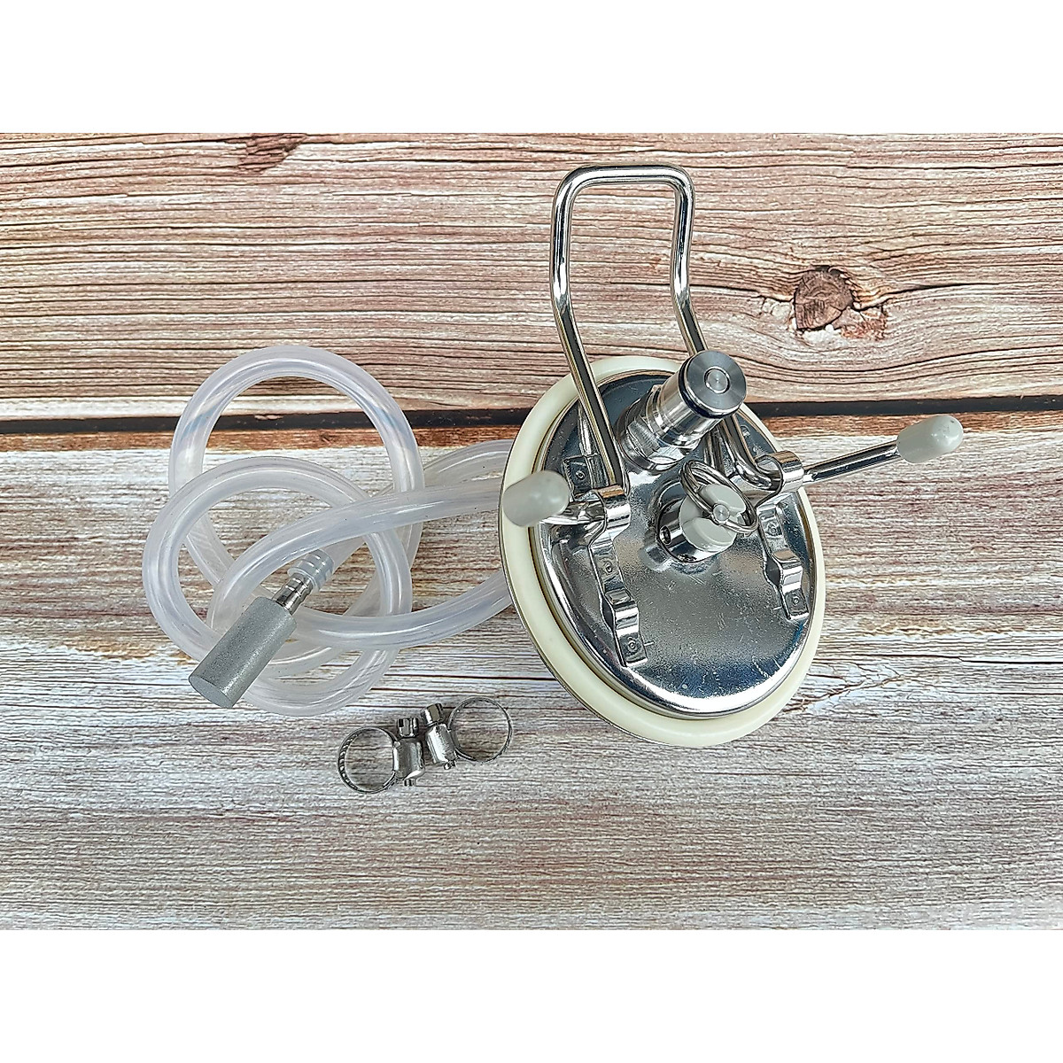 Semfeil Brew Corny Keg Carbonation Keg Lid New Replacement Corny Keg (Soda Keg) Lid Carbonation Stone Beer Force Carbonation Keg Lid Diffusion Stone Carbonating Keg Lid Carbonator