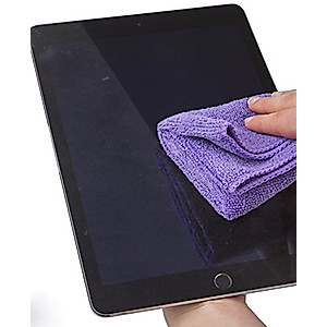 Screen Mom Screen Cleaning Purple Microfiber Cloths (4-Pack) - Best for LED, LCD, TV, iPad, Tablets, Computer Monitor, Flatscreen