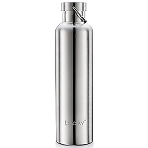 LifeSky Stainless Steel Water Bottle, Double Wall Vacuum Insulated Leak Proof Sports Bottle, Keep liquid Cold for up to 24 Hours, Wide Mouth, 34 OZ