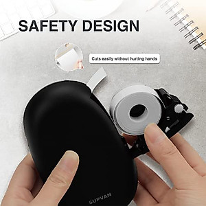 SUPVAN Label Maker Machine with Tape, E10 Portable Label Makers, Multiple Fonts Icons, Continuous Label, Mini Thermal Label Printer, App Control, Easy to Use, Ideal for Home and Office Organization