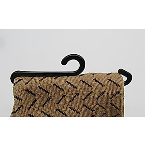 NAHANCO SH2 Sock Hanger with Curved Bar, Black (Pack of 500)