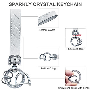 TX-INNO AUTO Key fob Cover Compatible with 7 Buttons Keyless Entry Smart Car Key Case Protector with Keychain