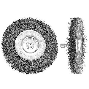 Harrier 3-inch Abrasive Wire Brush Wheel with 1/4-inch Quick Hex Shank, Coarse 0.012, 2-Pack