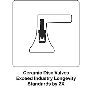 KOHLER 97094-4-BN Hint Centerset 4 inch Bathroom Faucet with Pop-Up Drain Assembly, 2-Handle Bathroom Sink Faucet, 1.2 gpm, Vibrant Brushed Nickel