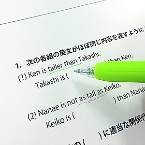 ZEBRA Technologies Sarasa Clip Ballpoint Pen, 5 Neon Colors Set, 0.5mm (JJ15-5C-NO)