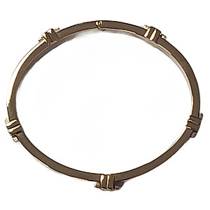 Tory Burch 145434 Tory Gold Tone Classic Logo Women's Bangle Bracelet