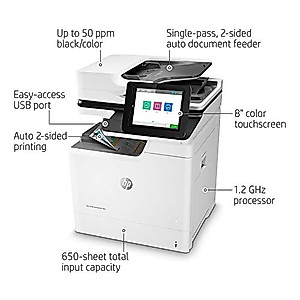 HP Color Laserjet Enterprise MFP M681dh Duplex Printer (J8A10A)