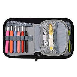 SagaSave Crochet Hook Pouch Cute Storage Bag Knitting Kit Case Organizer Bag for Sewing Crochet Needles Tool Waterproof