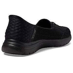 Skechers Women's Boat Shoe, Black/Black, 8