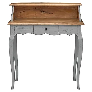 vidaXL Antique-Style Writing Desk – Solid Reclaimed Wood- Handmade - Easy Assembly- Tabletop Size 31.5"x15.7" – Overall Height 36.2"