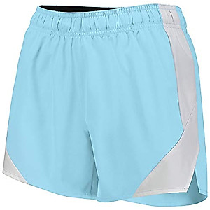 Holloway Girls Olympus Shorts, Aqua/White, L