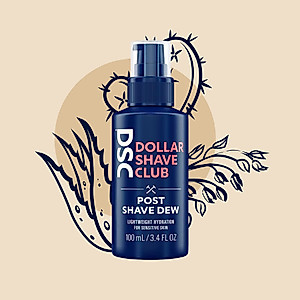 Dollar Shave Club | Post Shave Dew 3.4 Fl Oz (Pack of 2) | A Hydrating Alternative to Aftershave for Men, Sensitive Skin, Post Shave Balm, Aftershave Lotion, Shaving Balm with Aloe