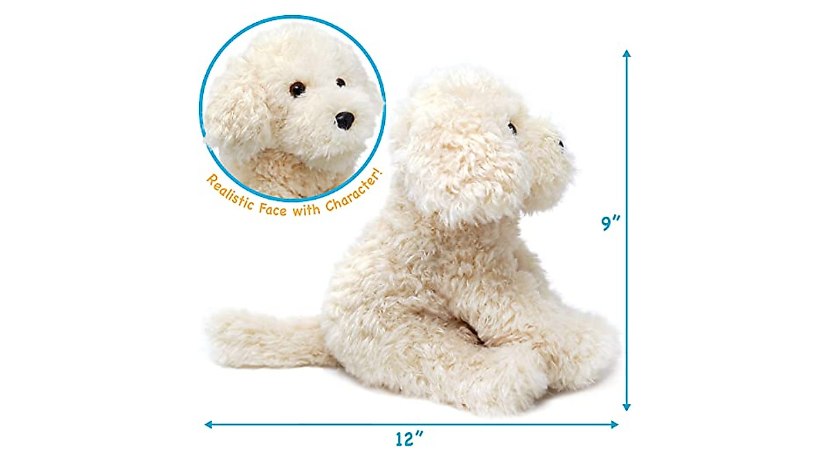 TigerHart Luka Labradoodle Plush Toy - Soft 12 Inch Stuffed Animal
