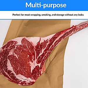 Made in USA | Bulk Value 18 in x 350 ft (4200 in) Reli. Brown Butcher Paper Roll | Food Grade Kraft Paper for BBQ | Butcher Paper for Smoking Meat | Unwaxed, Meat Wrapping, Meat Smoking (Brown)