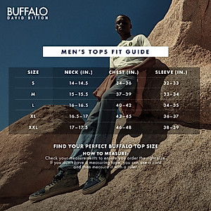 Buffalo David Bitton mens Short Sleeve Kasum Henley Shirt, Ardent, Medium US