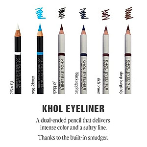 Jillian Dempsey Khôl Eyeliner | Waterproof Eyeliner Pencil with Built-in Smudger | Long-Lasting Intense Color I Vegan | Rich Brown