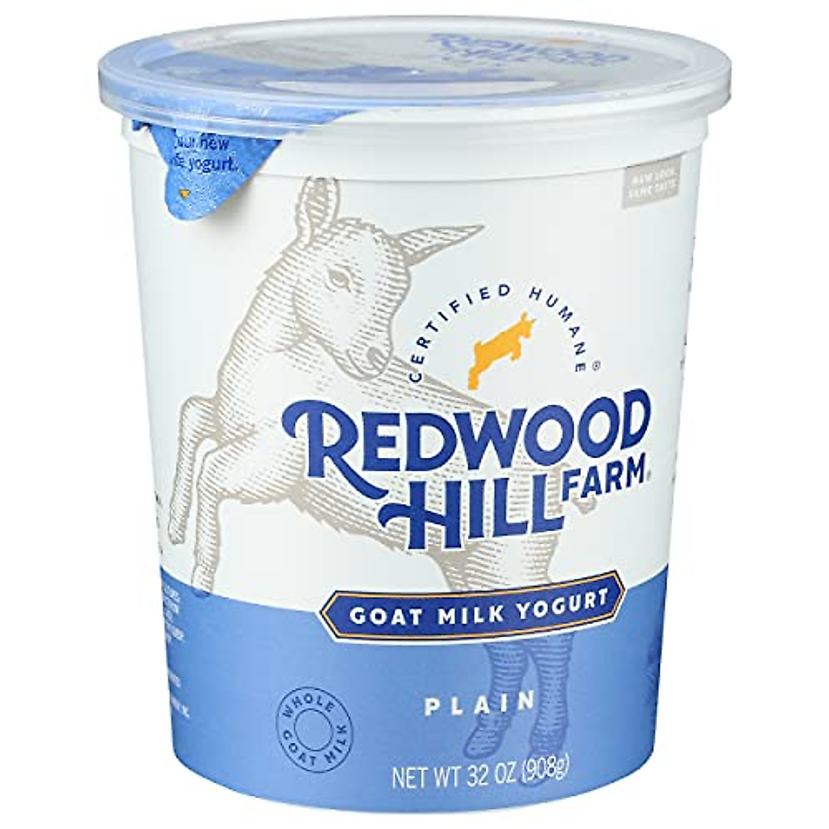 Redwood Hill Goat Milk Yogurt, Plain, 32 oz