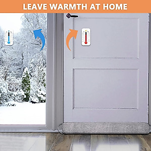 Triangle Under Door Draft Stopper Noise Blocker 38 Inches for Door Bottom Air Seal Insulation and Soundproof, Heavy Duty Weather Guard Snake Stripping, Gray