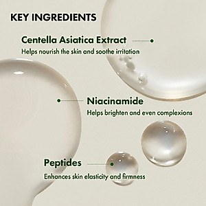 PURITO Centella Unscented Serum, for All Skin Types, Ampoule, Soothing, Calming, Facial Serum for face, Vegan & Cruelty-Free, Korean Skin Care, 60ml 2fl.oz